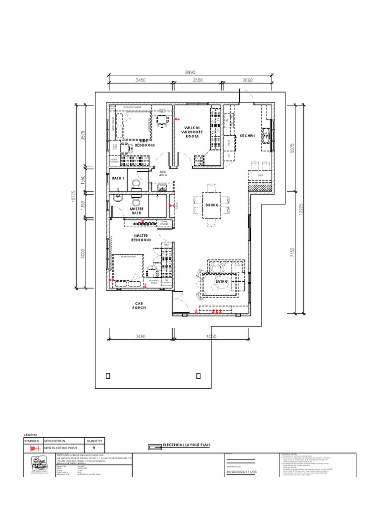 3 Electrical Layout Plan | PDF | Interior Design | Decorative Arts
