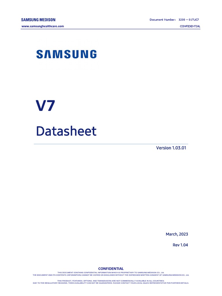 V7 (V1.03.01) Datasheet Rev1.4 - 20230317 | PDF