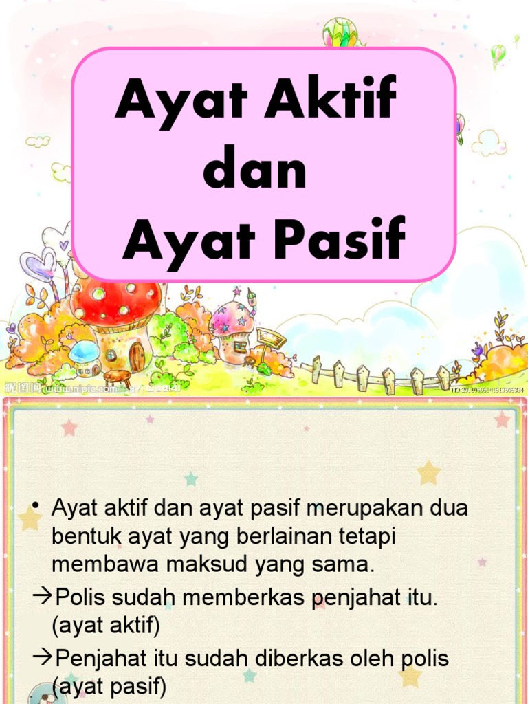 Nota 9 Ayat Aktif & Ayat Pasif | PDF