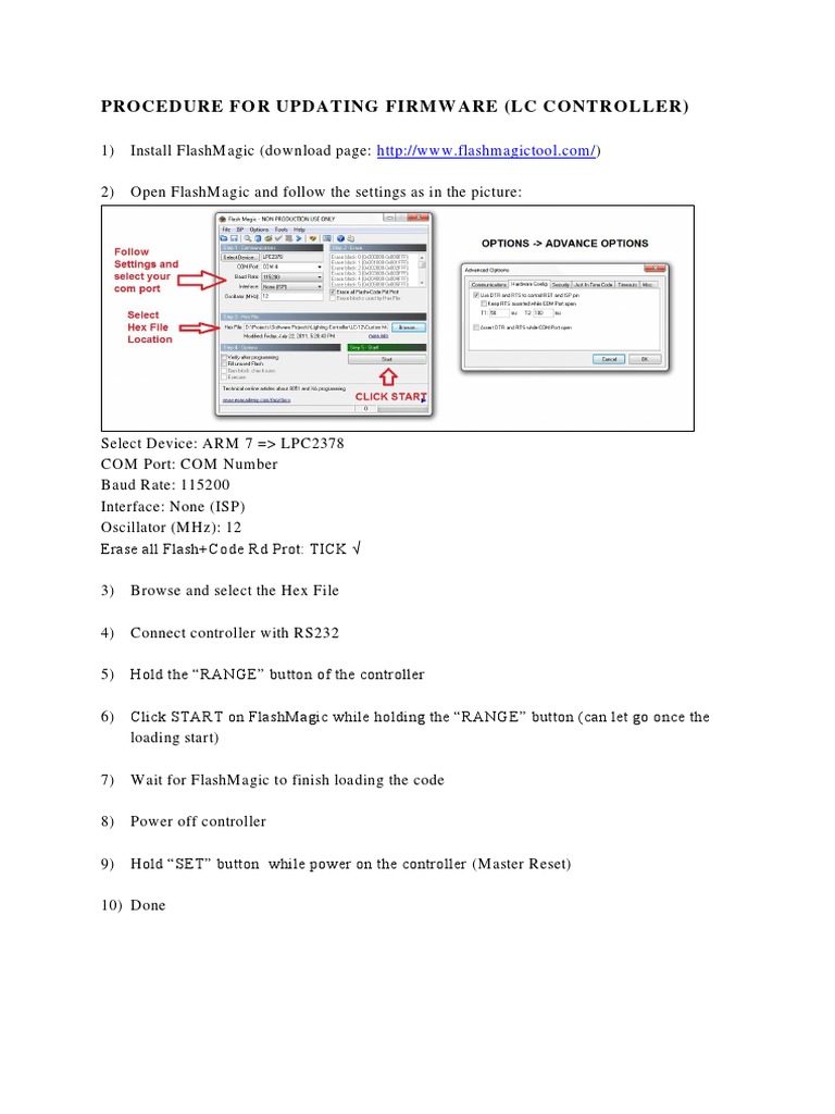 Update Firmware Procedure (New) | PDF