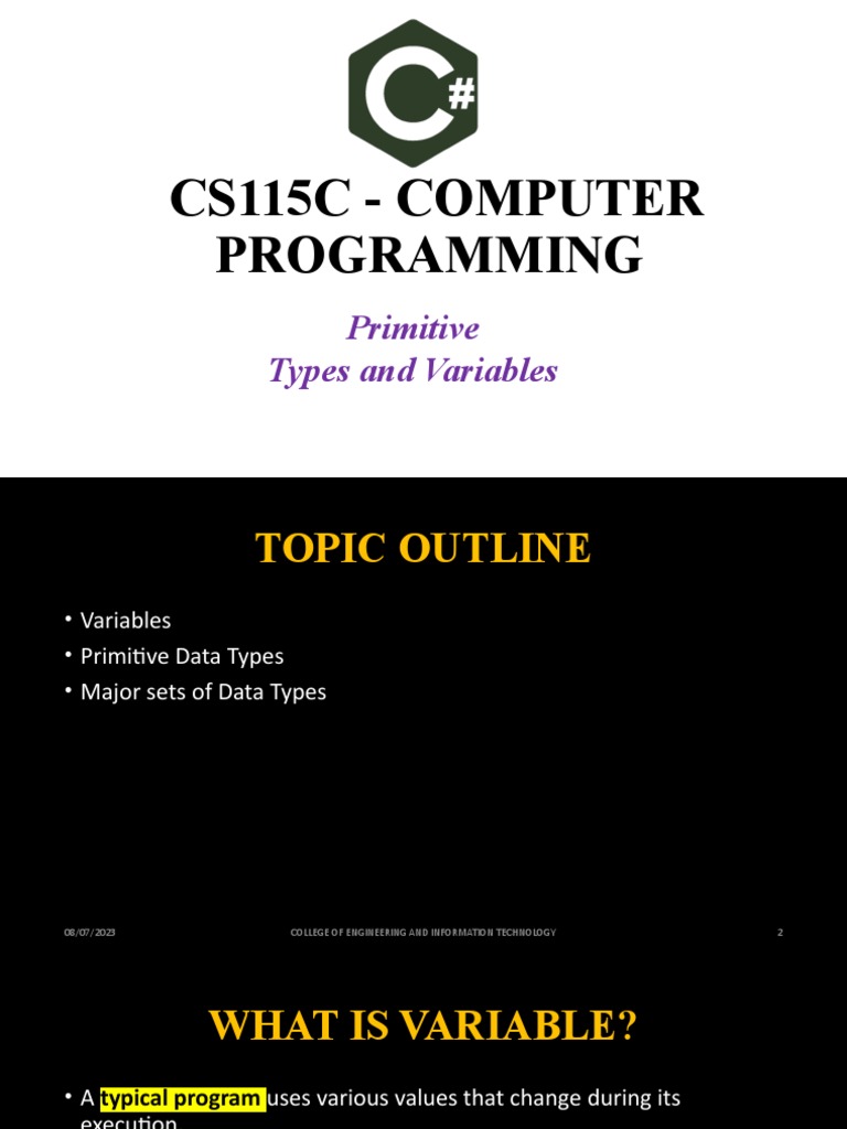 3 Cs115c Computer Programming Introduction Pdf Integer Computer Science Data Type