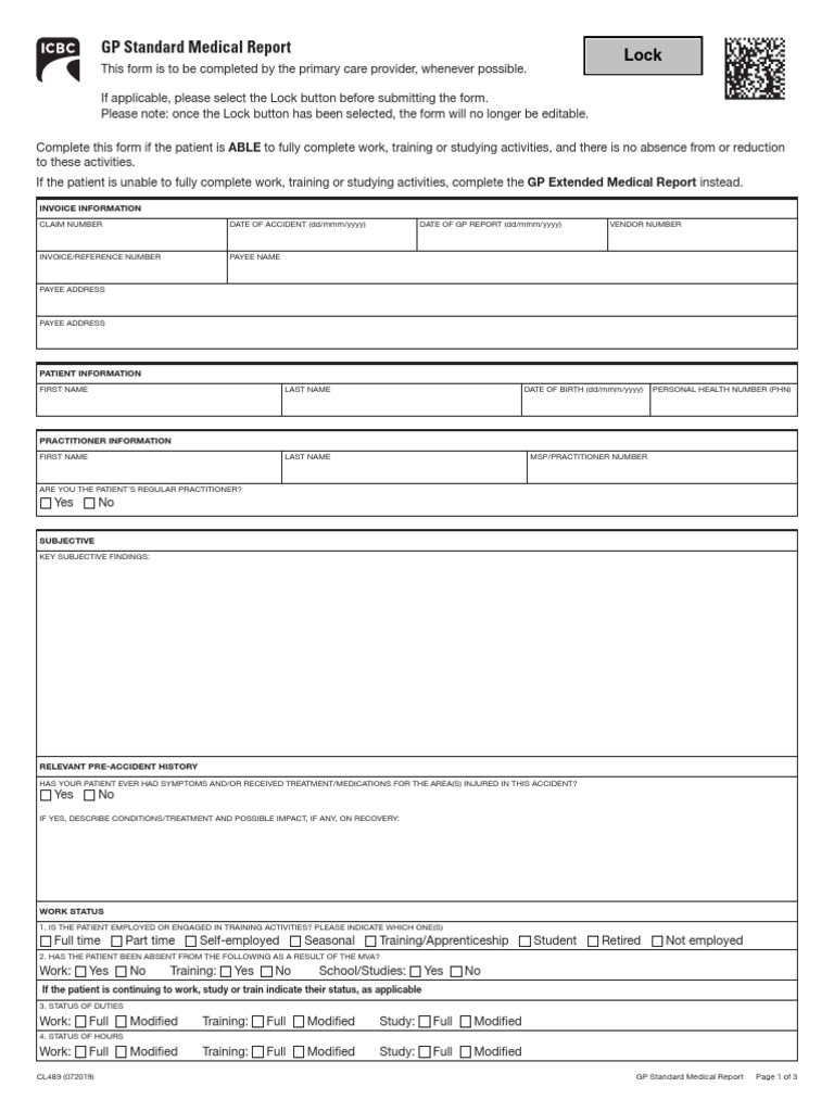 Standard Medical Report Template | PDF | Patient | Medical Diagnosis