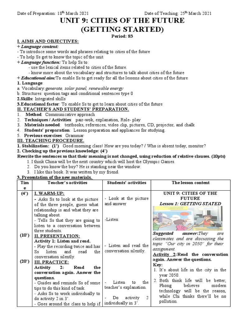 Unit 9 | PDF | Question | Sentence (Linguistics)
