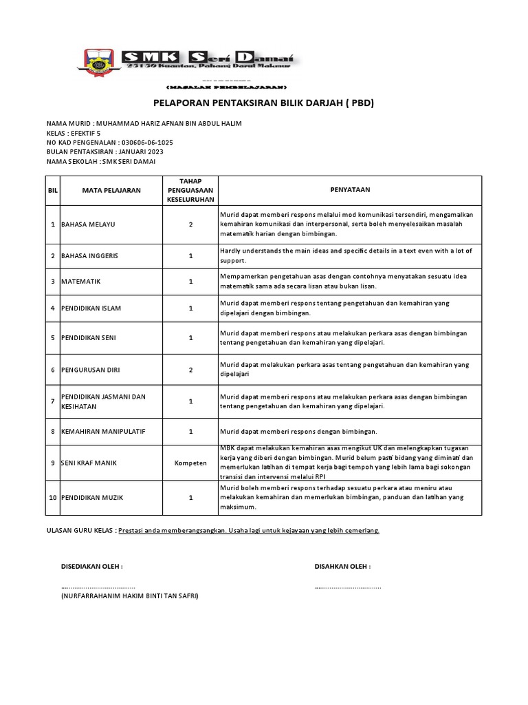 Laporan PBD Efektif 5 | PDF
