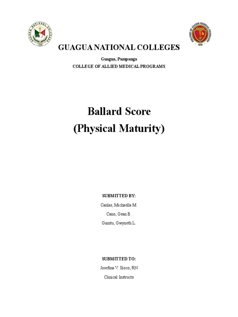 Ballard Score Guide for Nursing Students | PDF
