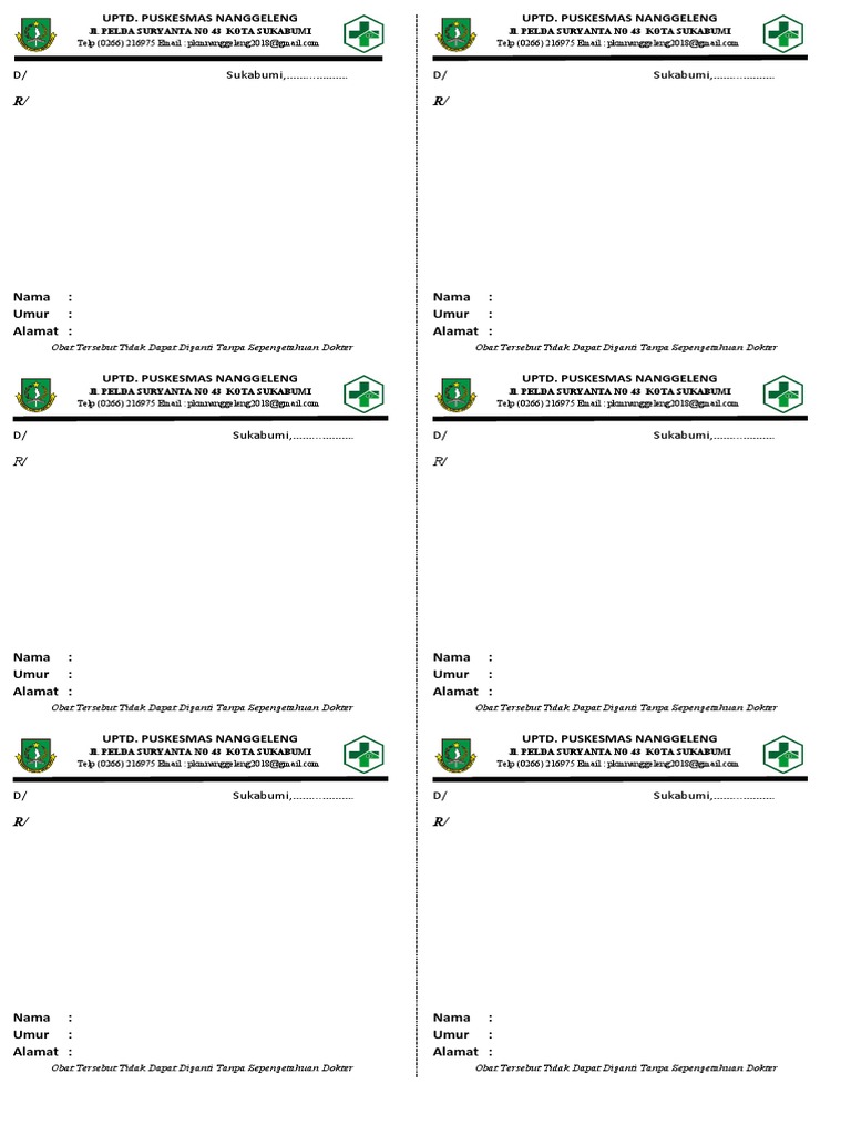 Format Resep Baru | PDF