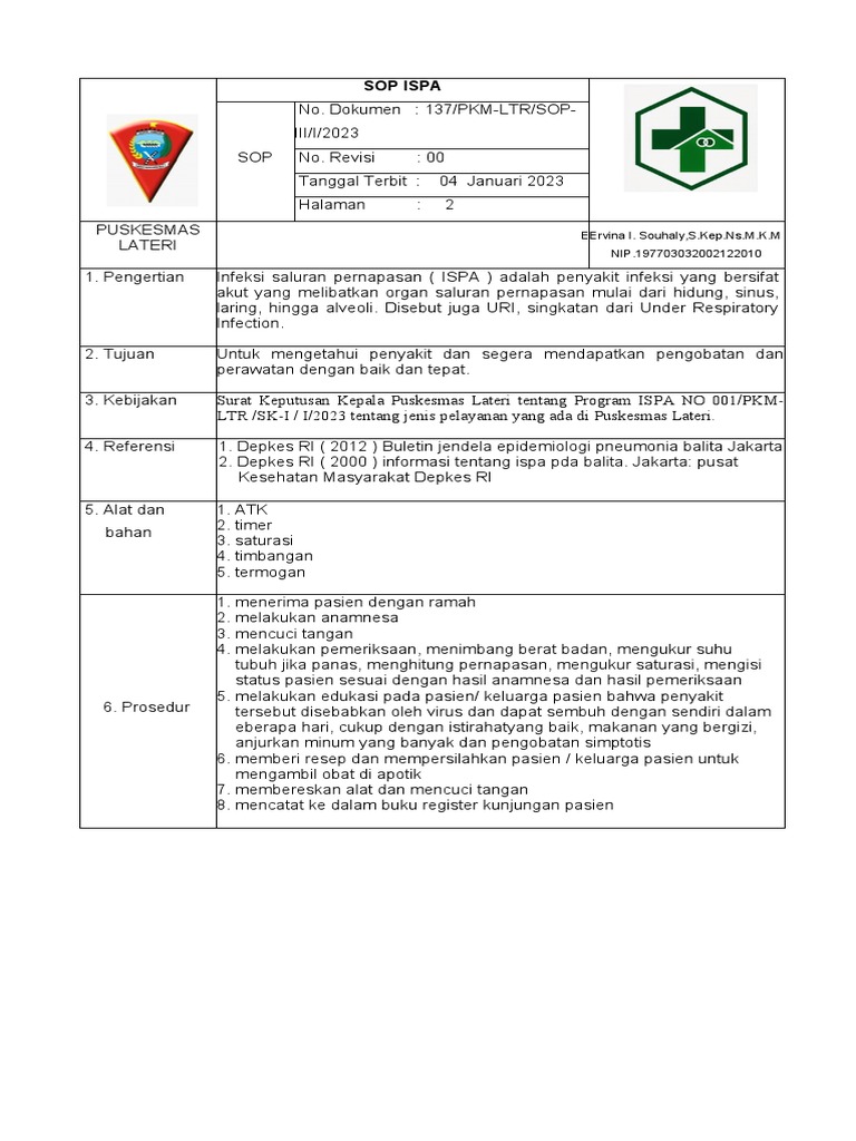 Sop Ispa 2023 | PDF