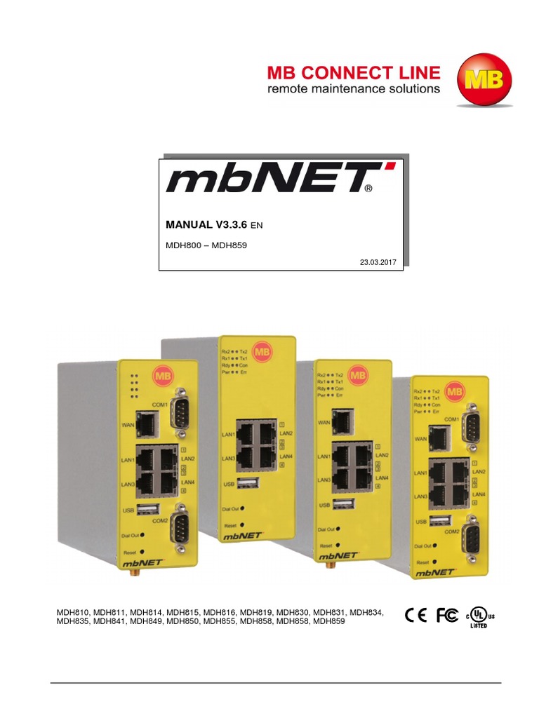 HB mbNET V3 3 5 DR05 en | PDF | Computer Engineering | Network Protocols