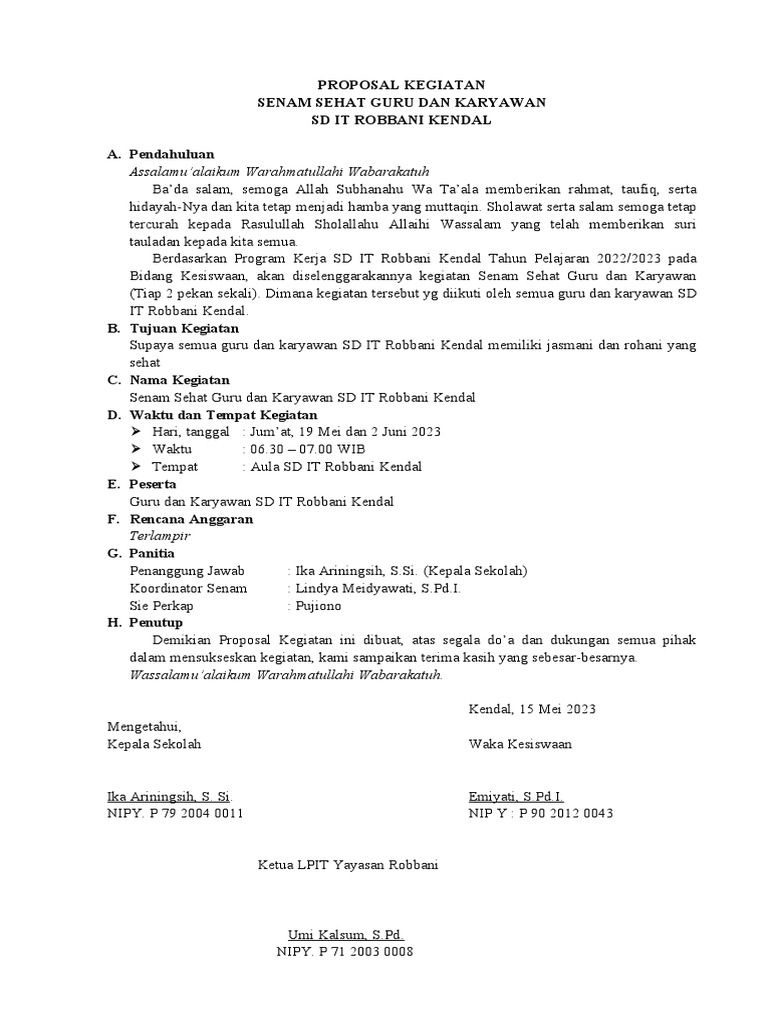 Proposal SENAM | PDF