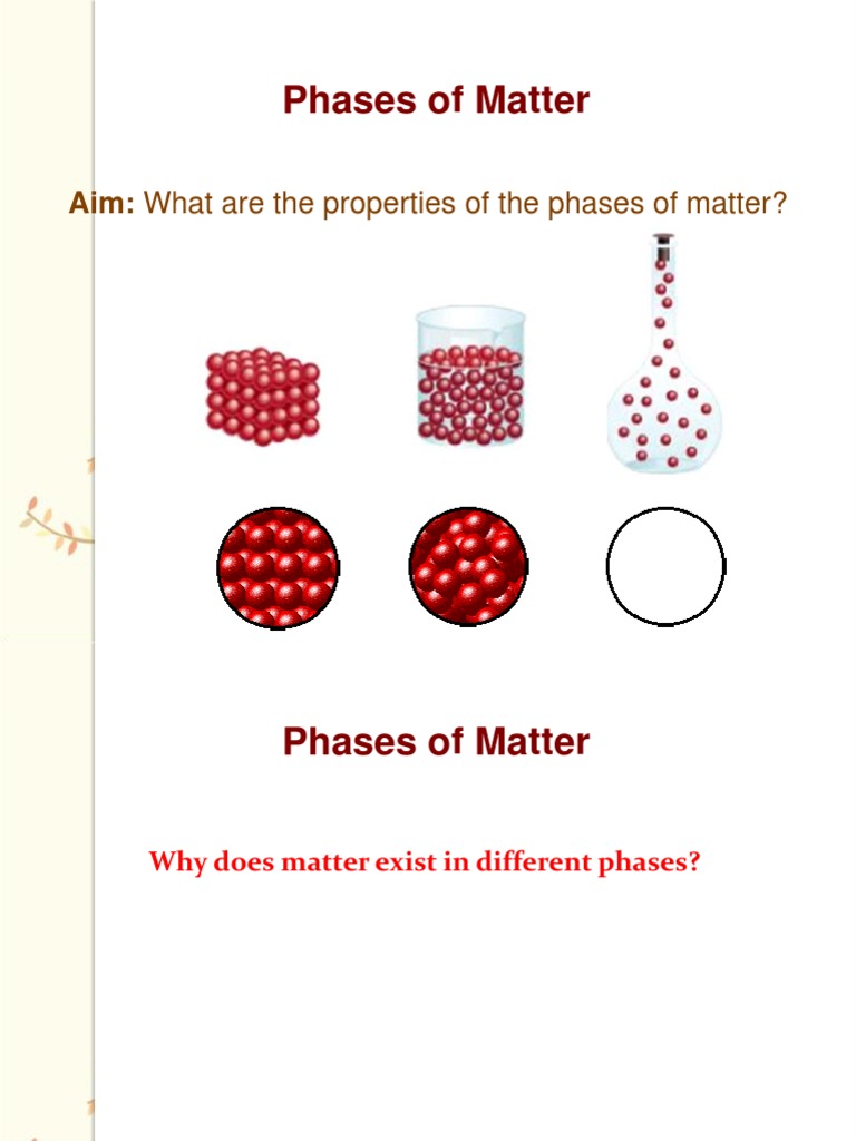 Phases of Matter | PDF | Gases | Liquids