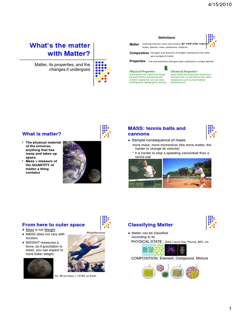 3 - What's The Matter With Matter | PDF
