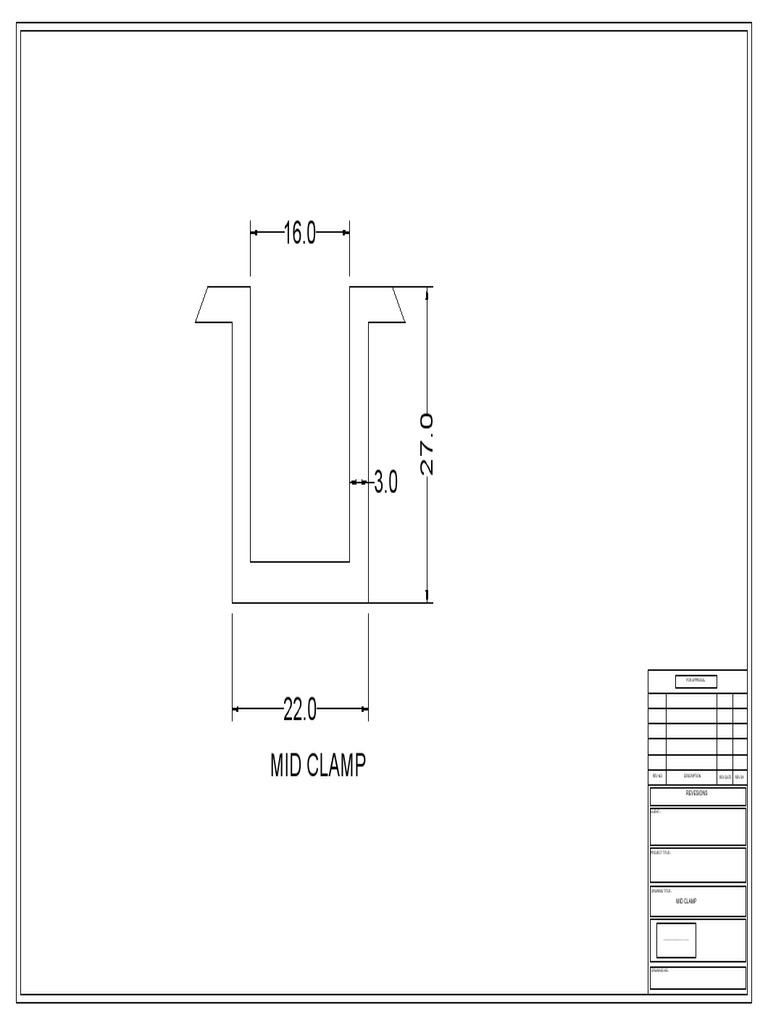 Mid Clamp Drawing Details | PDF