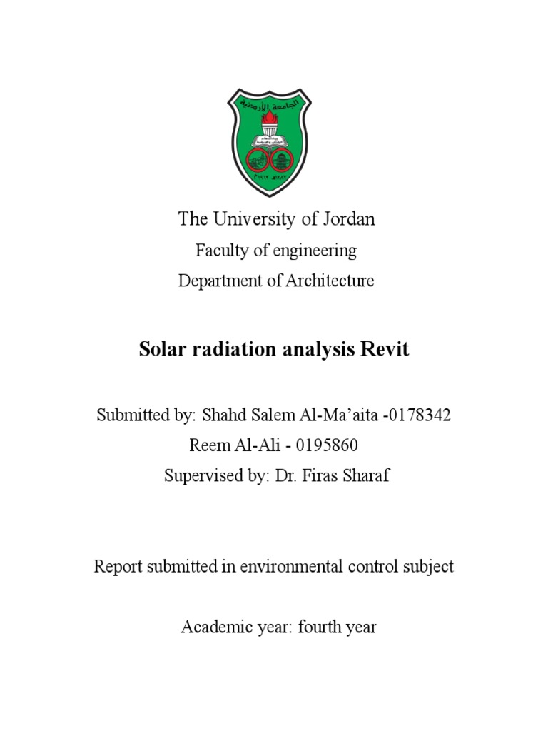 Solar Radiation Analysis Revit | PDF | Autodesk Revit | Sun