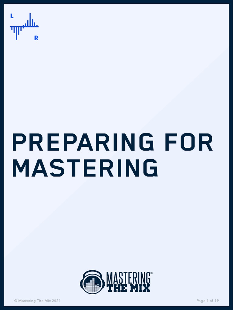 Preparing For Mastering - Mastering The Mix | PDF | Signal Processing | Computing