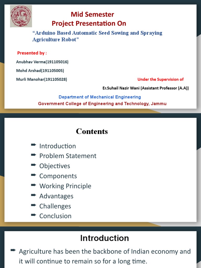 Arduino Based Automatic Seed Sowing and Spraying Agriculture Robot ...