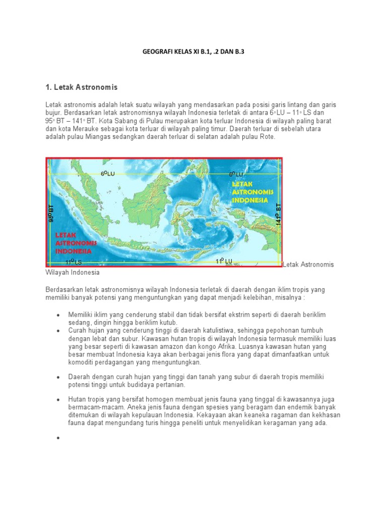 Geografi Kelas Xi B | PDF