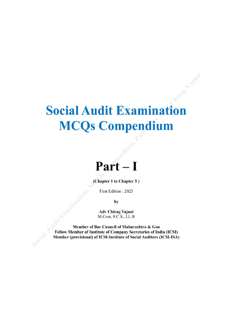 MCQ Ebook by Adv Chirag Vajani (1) - Published 2023 | PDF