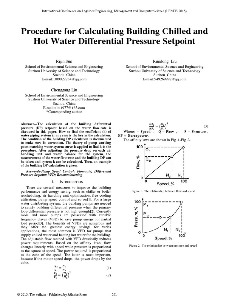 Differential Pressure Setpoint Reset | PDF | Pump | Flow Measurement