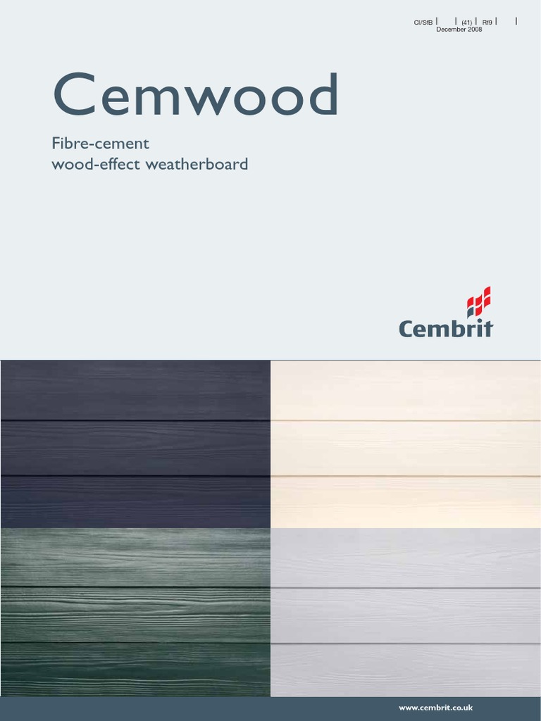 CEMBRIT Cemwood | PDF | Lumber | Wood