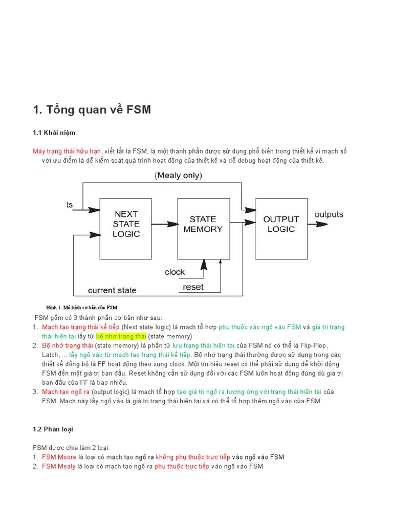 Tìm hiểu máy trạng thái FSM II | PDF