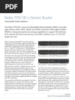 1 Data Sheet Nokia 7750 SR-s Service Router | PDF | Multiprotocol Label ...