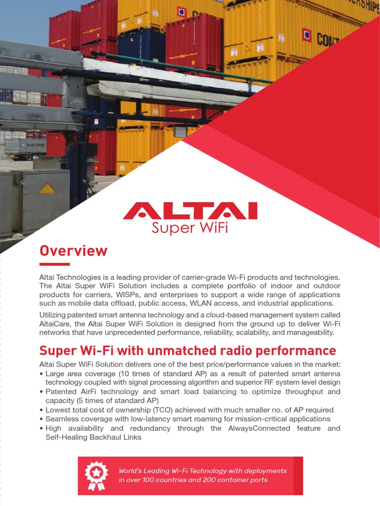 Altai Super WiFi Solutions Overview | PDF | Ieee 802.11 | Wi Fi