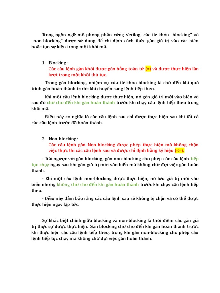 Blocking and Non-Blocking | PDF