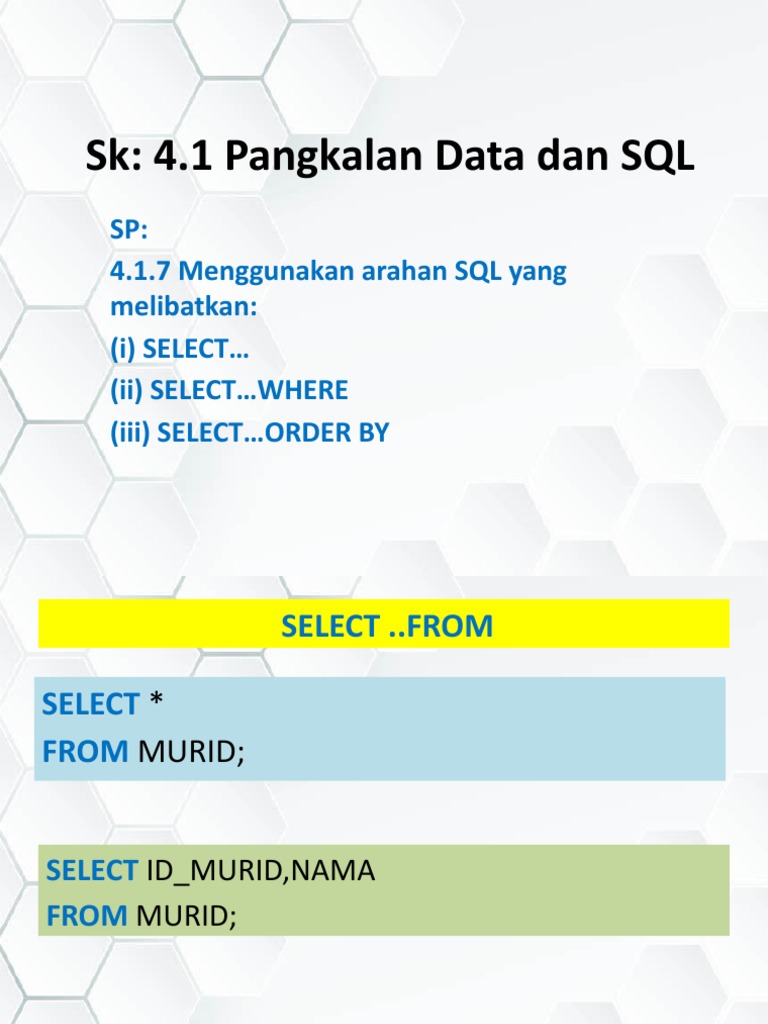 Pernyataan SQL | PDF