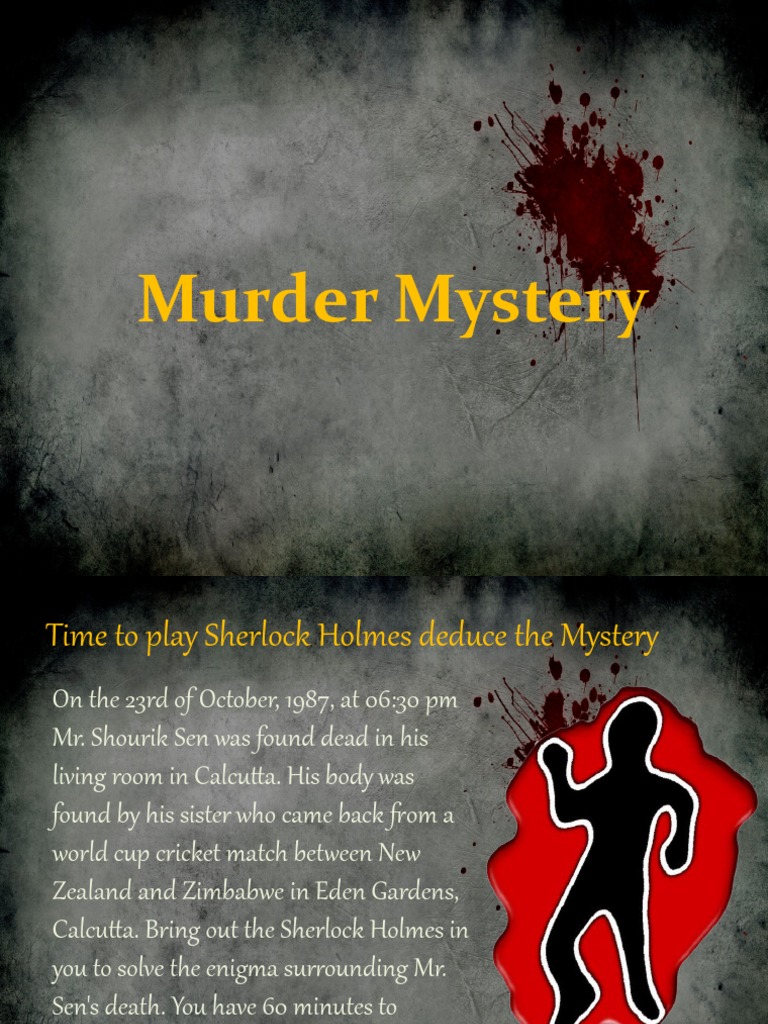 Murder Mystery Pound1 Escap.9433420.Powerpoint | PDF