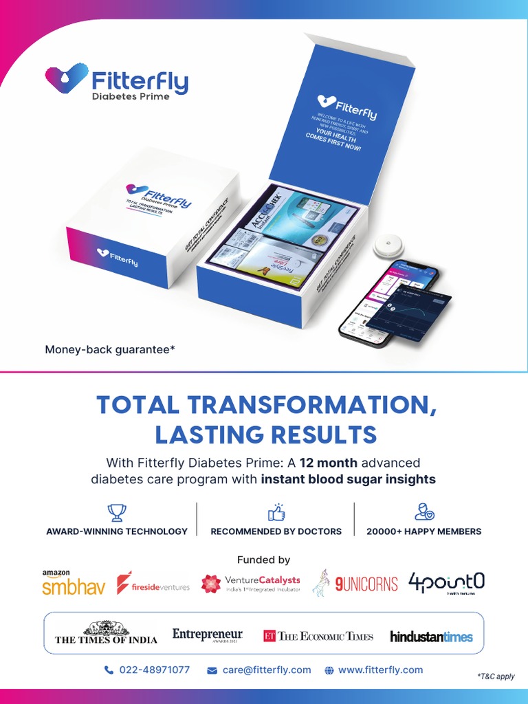 Fitterfly Diabetes Prime | Download Free PDF | Diabetes | Physical Fitness