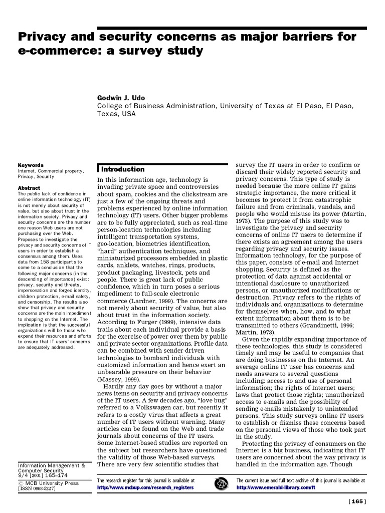 Meet# - 12 - Privacy and Security Concerns As Major Barriers For E ...