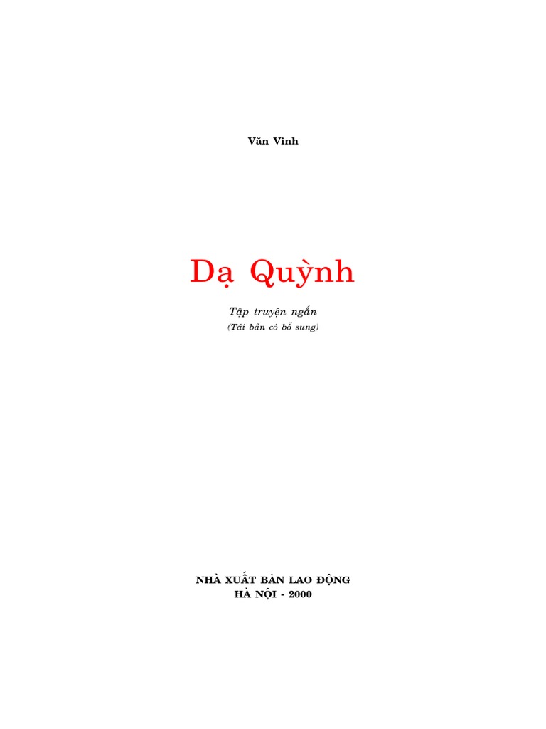 Da Quynh - 833 | PDF