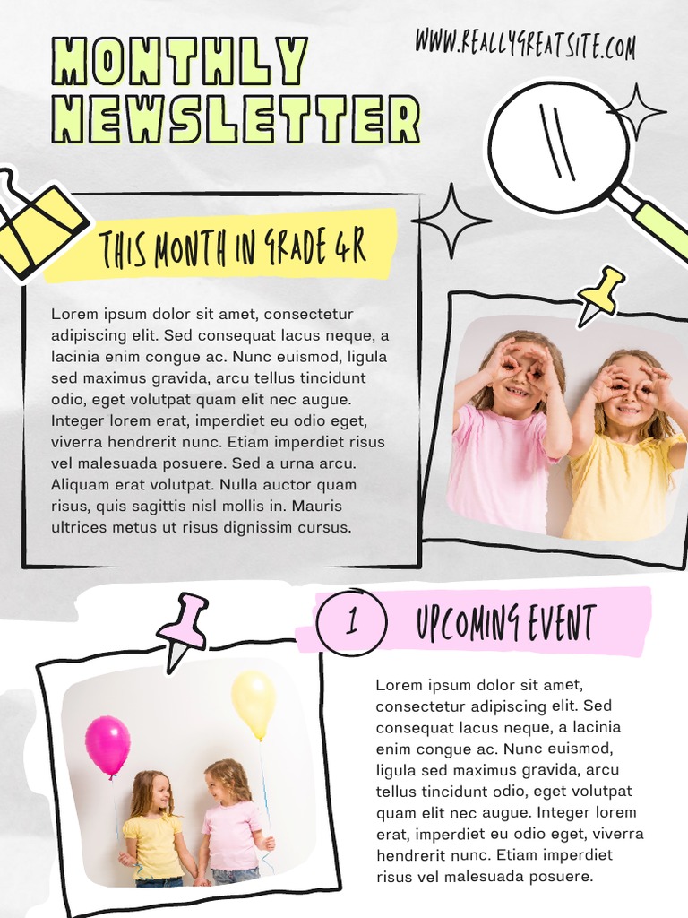Monthly News Letter Templates | PDF