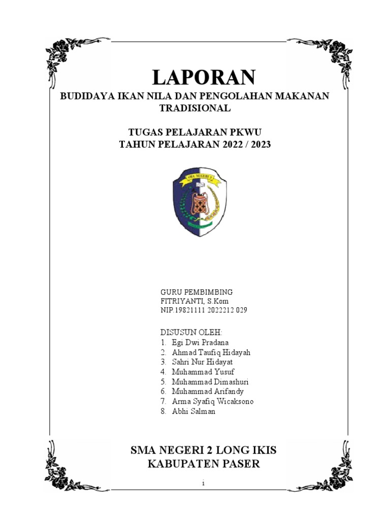 Contoh Laporan Pkwu | PDF | Bisnis | Pengelolaan Keuangan & Uang