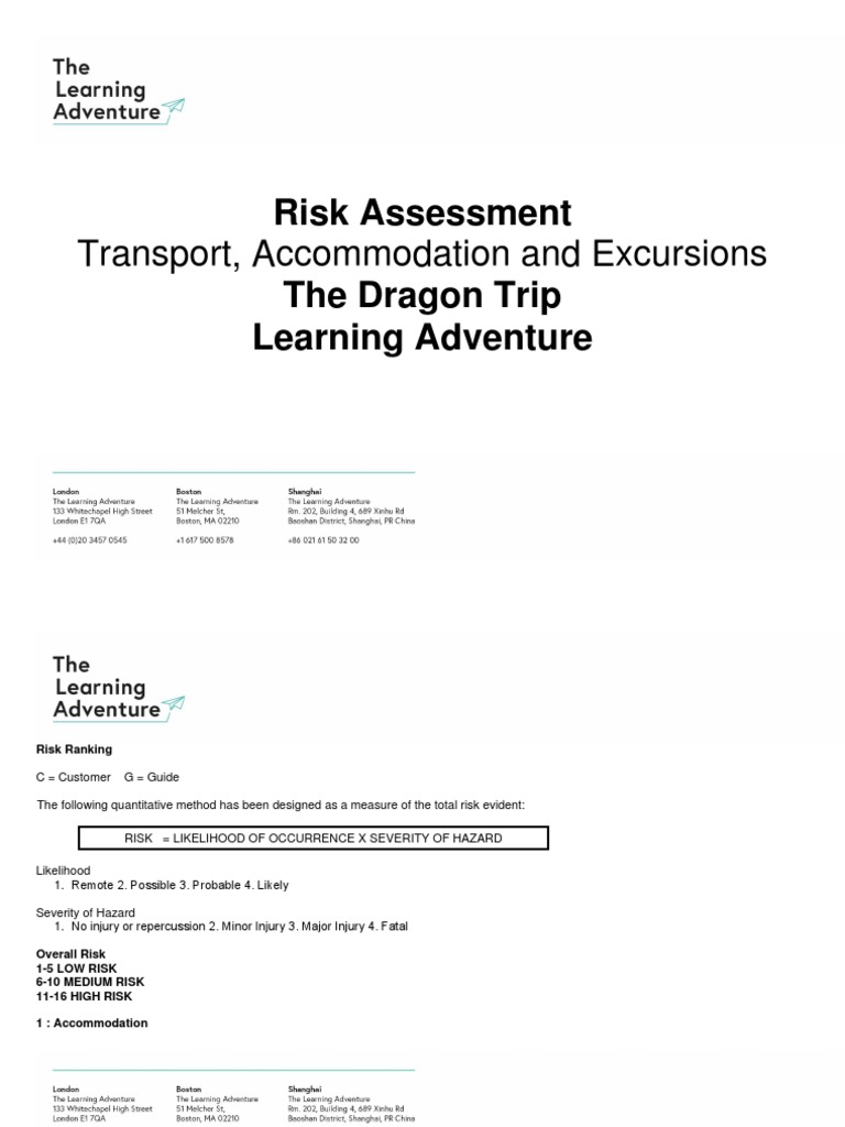 Risk Assessment Sample | PDF | Risk | Hospital