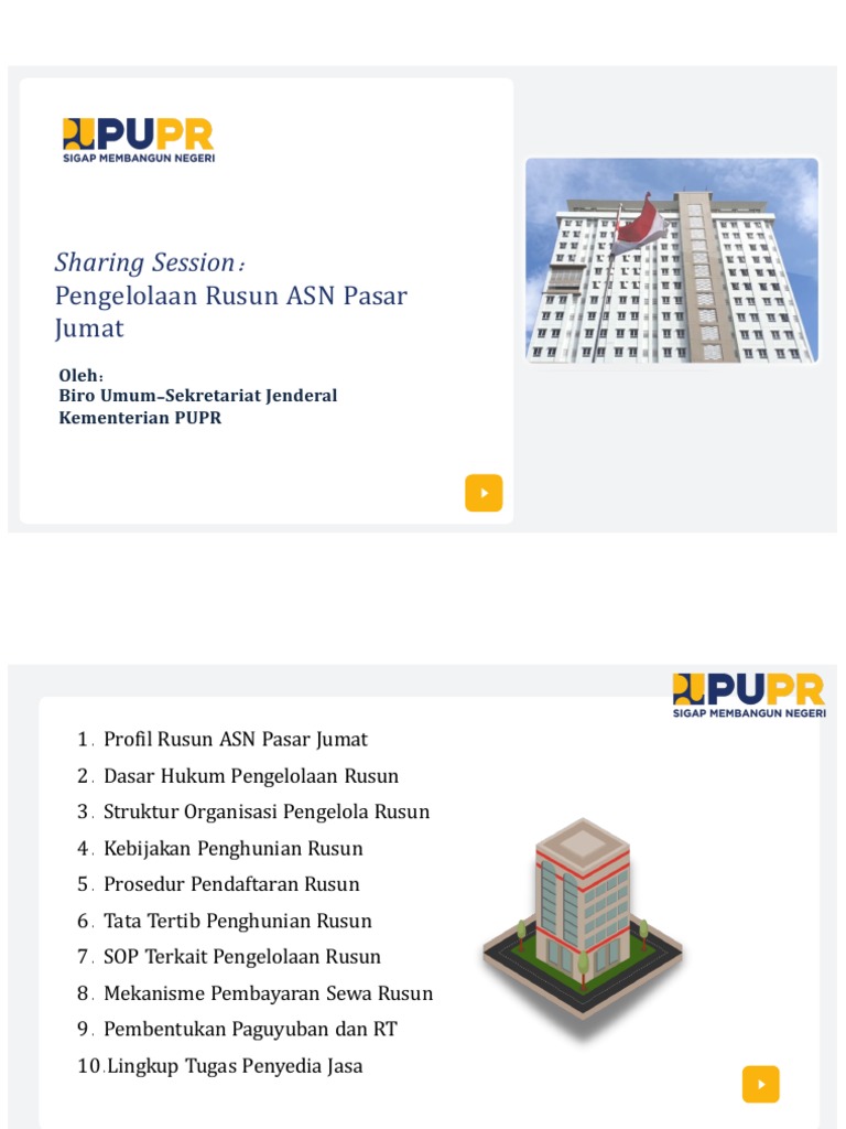 Paparan Pengelolaan Rusun Pasar Jumat | PDF | Pengelolaan Keuangan & Uang | Hukum