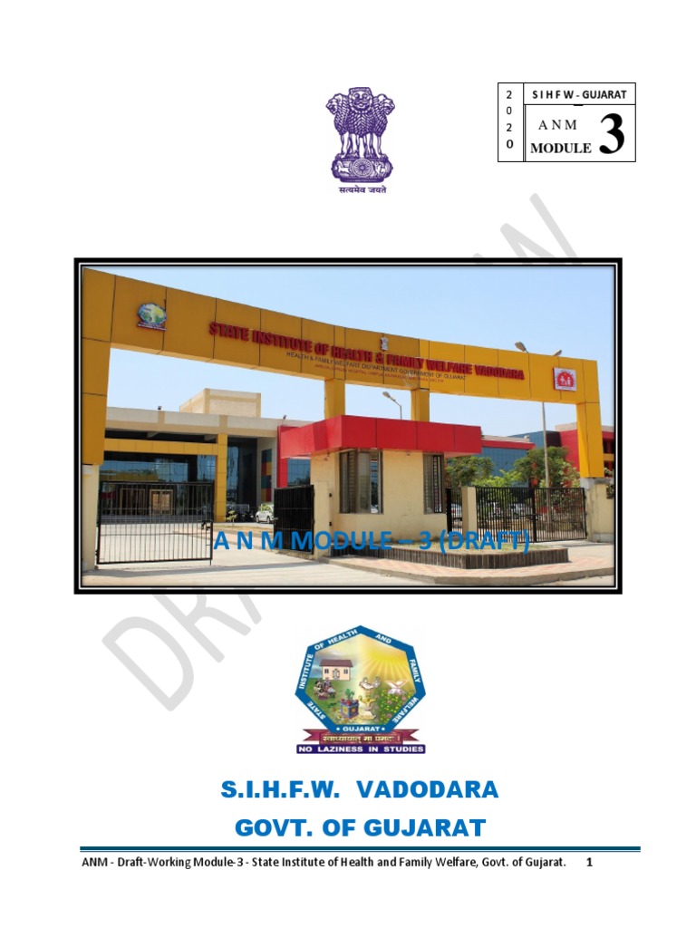 ANM Module 3 Draft for Gujarat Students | PDF | Infection | Nursing