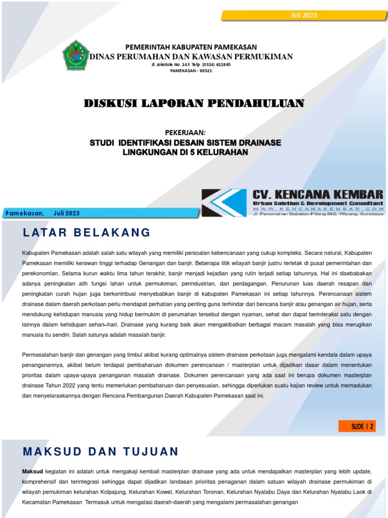 Paparan Lapdal Pamekasan 2023 | PDF