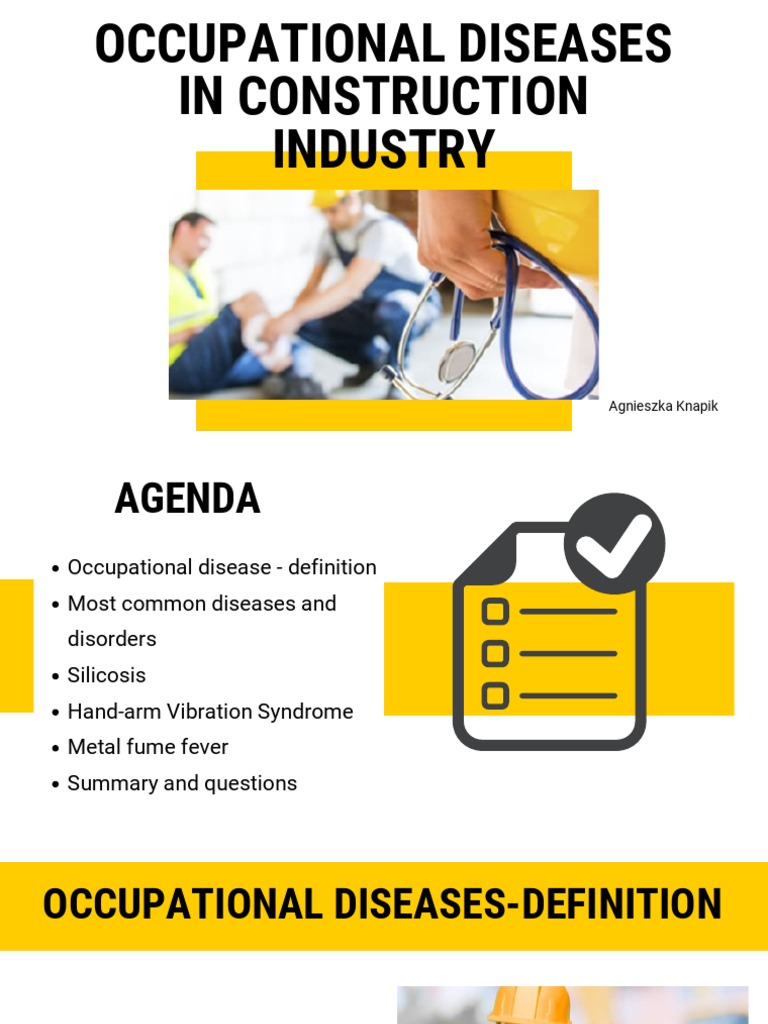 Construction Industry Diseases Guide | PDF
