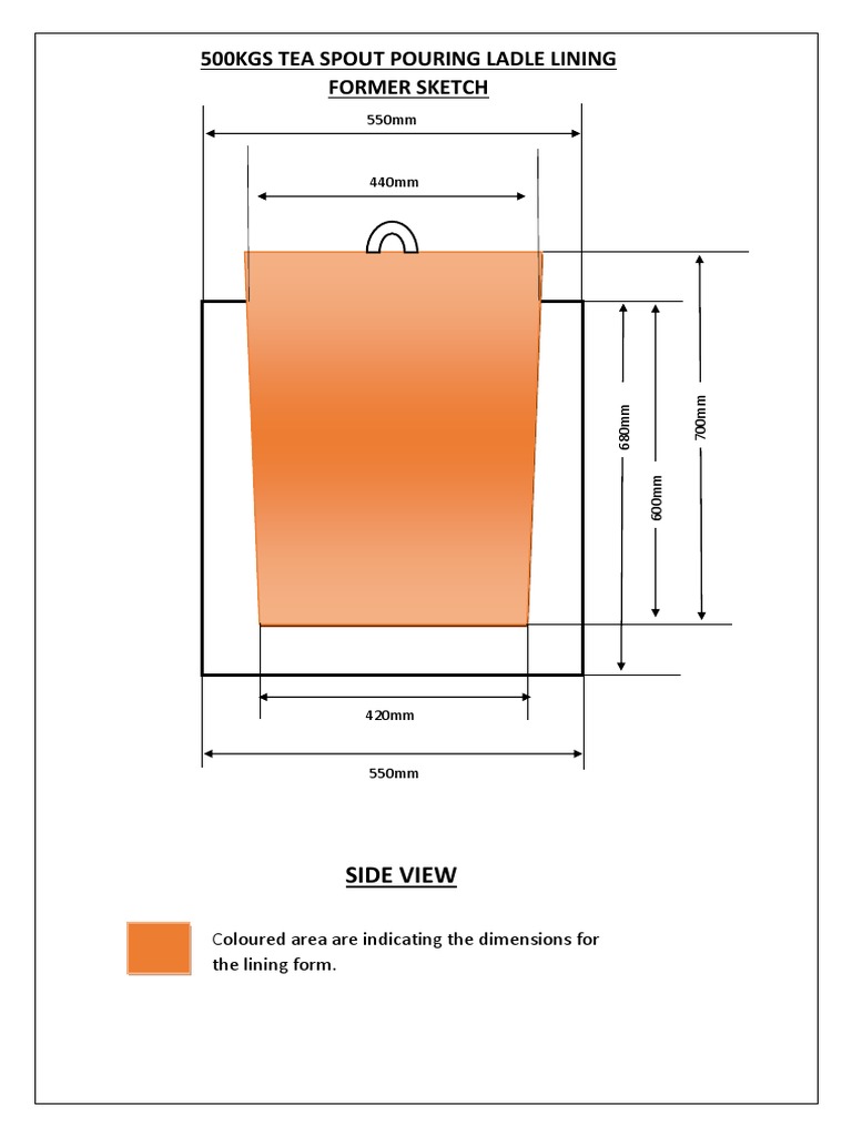 Lining form-500KGS Tea Spout Pouring Ladle | PDF