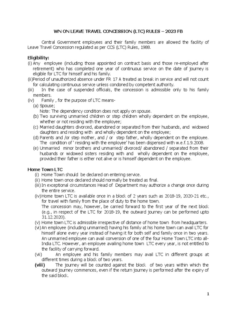 WN On LTC Rules 2023 SB | PDF | Divorce