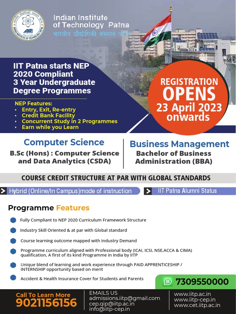 BSC Computer Science Data Analytics & BBA | PDF