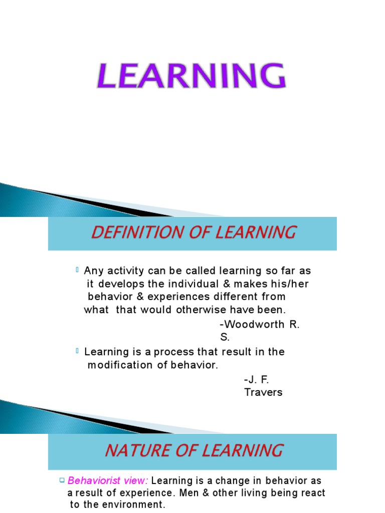 Learning & Teaching | PDF