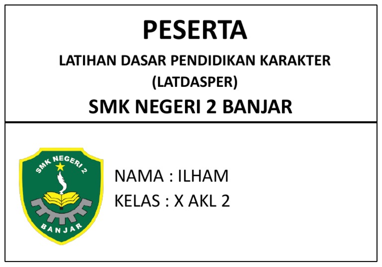 Contoh Nametag 1 | PDF