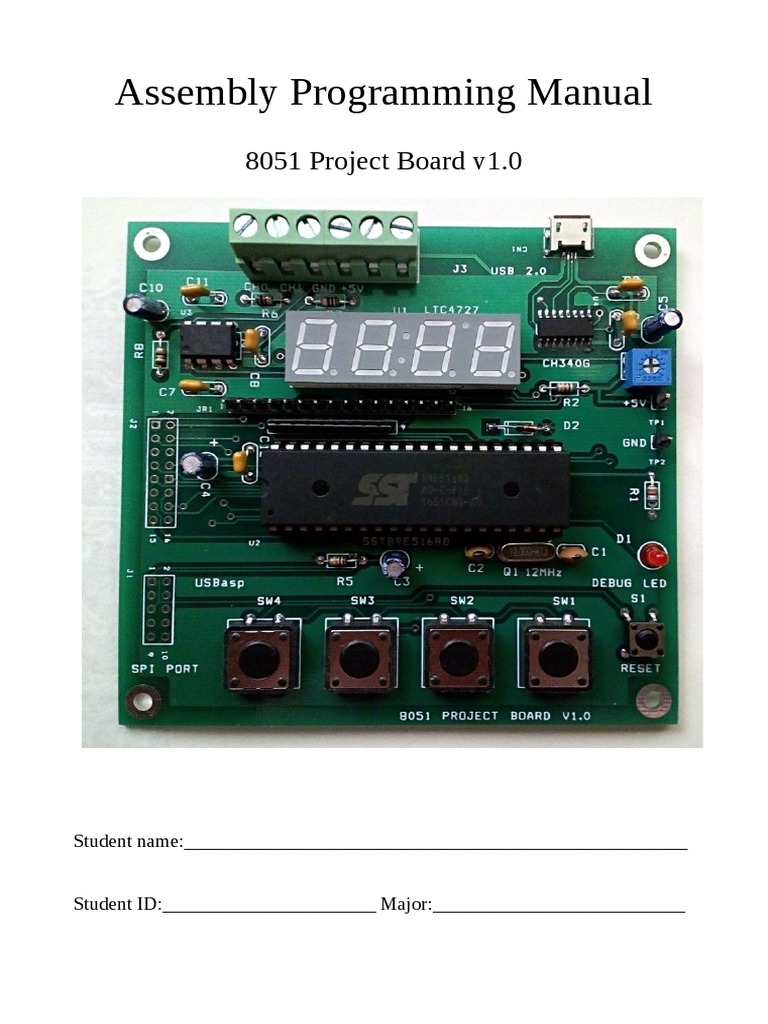 8051 Assembly | PDF 8051 Assembly | PDF