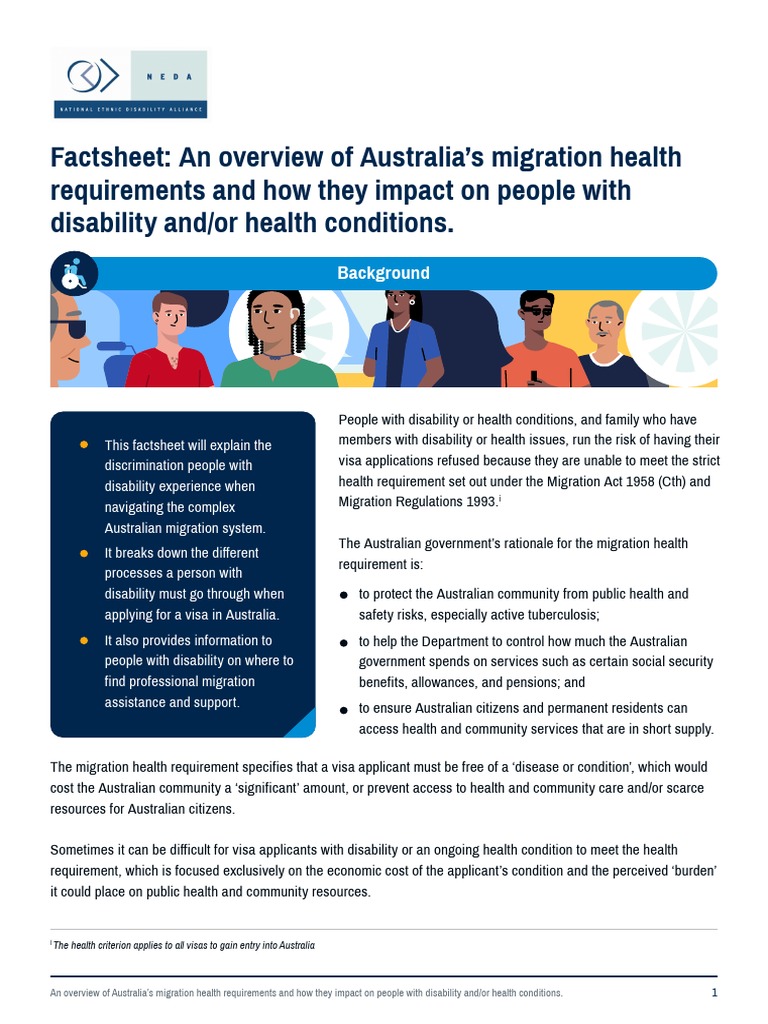 Migration Disability Factsheet English 1 | PDF | Travel Visa | Disability