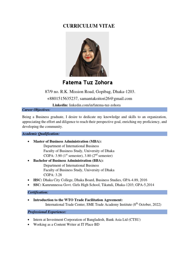 Fatema DU | PDF | Literacy | Dhaka