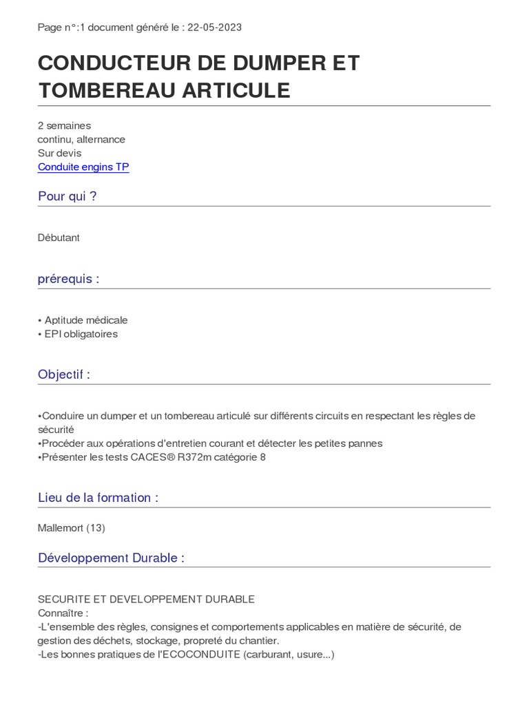 Ecir Formation - Mallemort | PDF