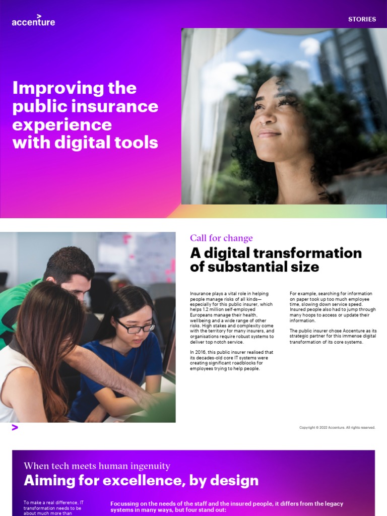 Accenture Improving The Public Insurance Experience With Digital Tools ...