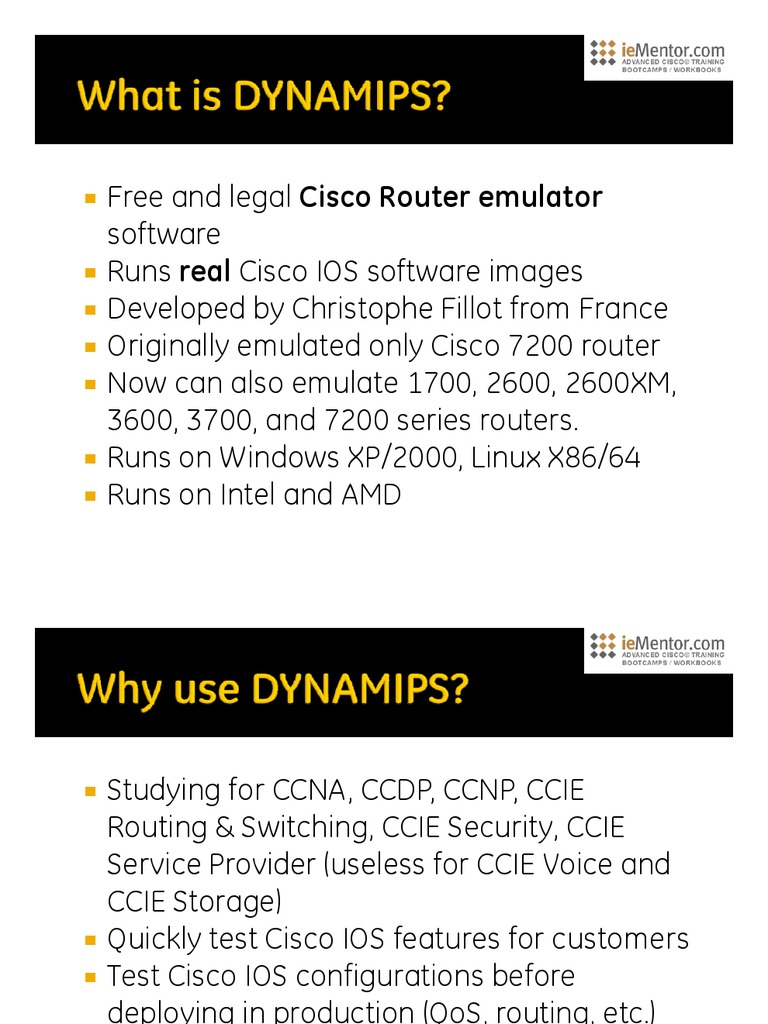 Introduction To Dynamips | PDF